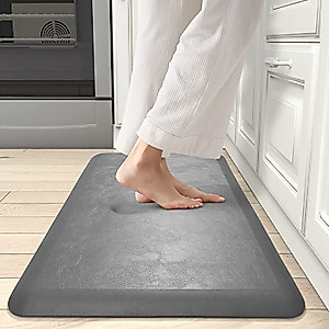3/4 inch Anti Fatigue Floor Mat Extra Large 39" x 20", Thick Gray