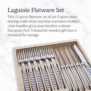 Jean Dubost 12 Piece Cutlery Set, Mariniere