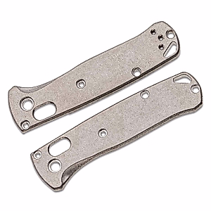 August Engineering Titanium Classic Scales for Benchmade Bugout Series 533 535 Mini Knife not Included (Bugout - 535)