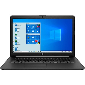 HP 2020 Laptop, 17.3" HD+ Screen, 10th Gen Intel Core i5-1035G1 Quad-Core Processor up to 3.60GHz, 8GB DDR4 RAM, 256GB PCIe NVMe M.2 SSD, DVD-RW, HDMI, Wireless-AC, Bluetooth, Windows 10 Home, Black