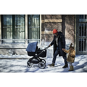 Bugaboo Fox Complete Full-Size Stroller, Black - Fully-Loaded Foldable Stroller with Advanced Suspension and All-Terrain Wheels