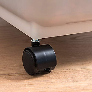 IRIS USA 42Lbs/55Qt Airtight Pet Food Container with Attachable Casters