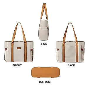 CLUCI Tote Bag for Women Travel Shoulder Bag Middle Tote Handbags with Yoga Mat Buckle for Gym,Work