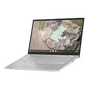 ASUS Newest 14" FHD Chromebook Laptop, Intel Core m3-8100Y(up to 3.4 GHz), 320GB Space(64GB eMMC+256GB Card), 8GB RAM, Webcam, WiFi, USB, Bluetooth, Backlit Keyboard, Chrome OS, Silver+JVQ MP