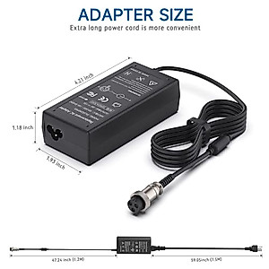 LJO-EEIH 24V 1.5A Battery Charger for Razor E100 E200 E300 MX350 MX400 ZR350 E125 E150 E175 E200S E300S E225S E225 E325S E500 PR200;Mini Chopper;Pocket Rocket Sports Mod, and Dirt Quad