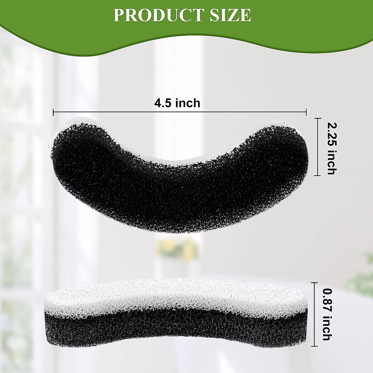 Cepheus 8 Pack Pet Fountain Filters Replacement for Cat Water Fountain, Dog Drinking Dispenser Cat Fountain Filters with 3 Filtration System