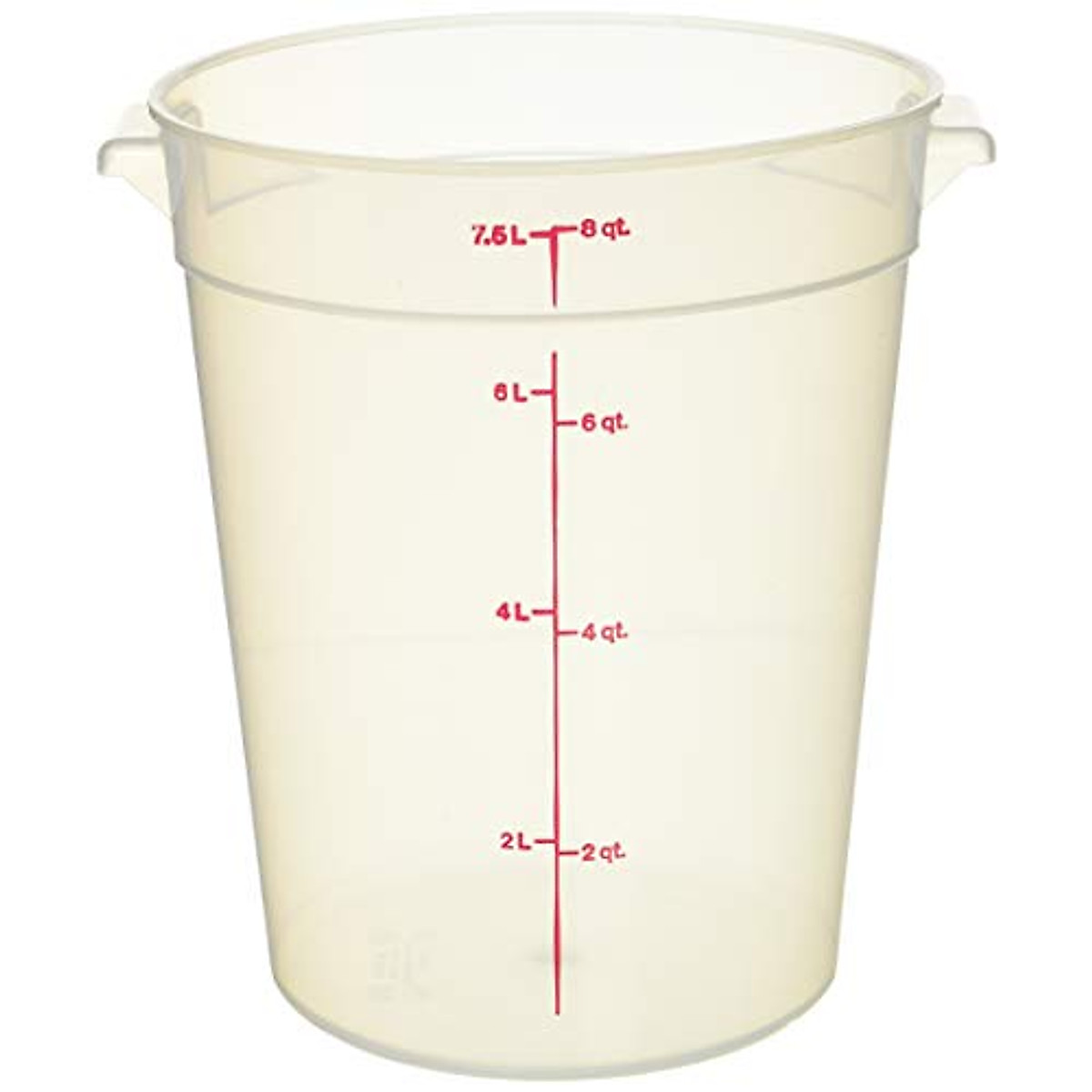 Cambro 8 qt Round Polypropylene Food Storage Container - Camwear®