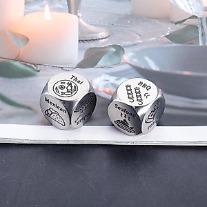 Anniversary for Her Him Wedding Gifts for Newlyweds Couple Gifts 2PCS Food Decider Date Night Idea Gifts for Boyfriend Girlfriend Wife Husband Birthday Christmas Valentines Day Gifts for Him Her