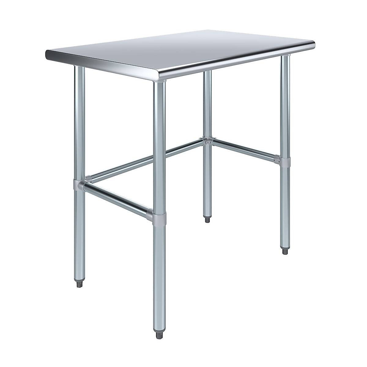 24 in. x 36 in. Open Base Stainless Steel Work Table | Residential & Commercial | Food Prep | Heavy Duty Utility Work Station | NSF