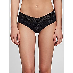 GAP womens Lace Cheeky Underwear, True Black Multi, Medium US