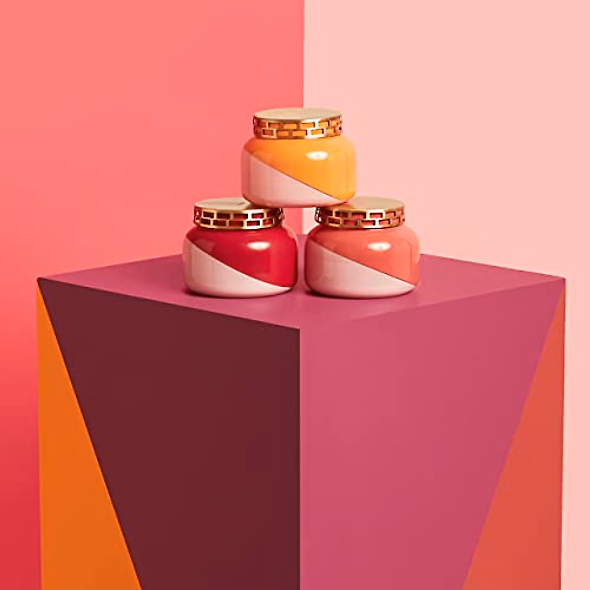 Capri Blue Volcano Candle - Dual Tone Signature Jar Candle - Luxury Aromatherapy Soy Candle - Sugared Citrus Scented Candle (19 Oz)