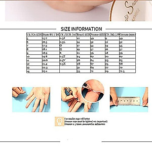 Fashion Simulated Diamond Snowflake Ring for Women Statement Ring Elegant Jewelry (Blue, 9)