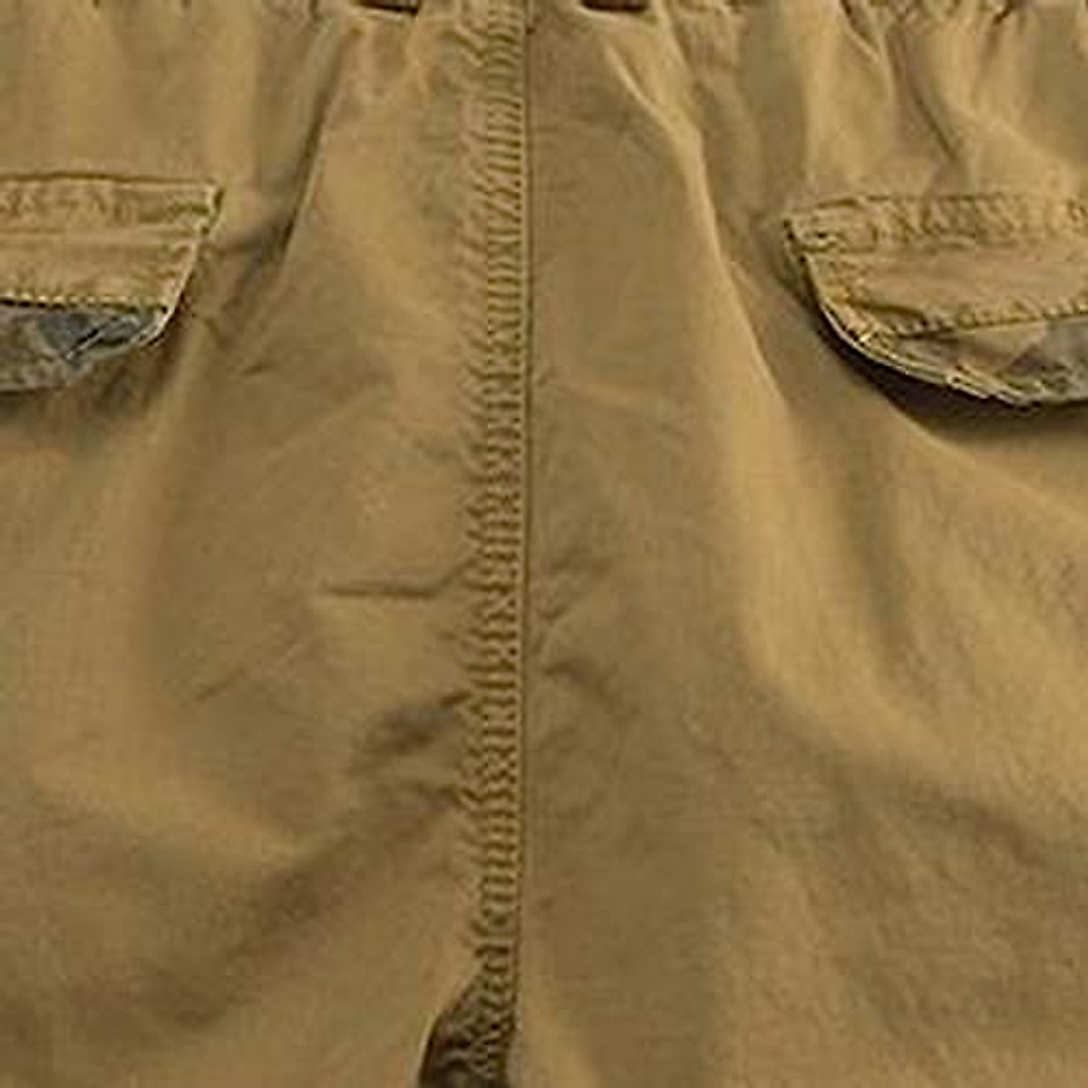 Linen Shorts for Men 7 Inch Inseam Athletic Shorts for Men 2023 Classic Waistband Elastic Waist Cargo Shorts Multi Pockets Gym Sport Tooling Shorts Running Shorts with Liner Men Khaki M