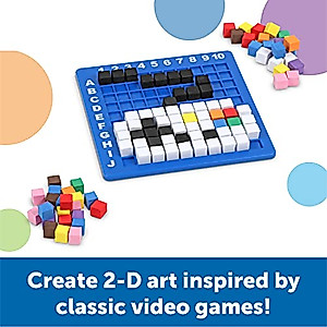 Learning Resources STEM Explorers Pixel Art Challenge, 402 Pieces, Ages 5+, STEM Toys For Kids, Coding Basics For Kids, STEM Activities For Classroom