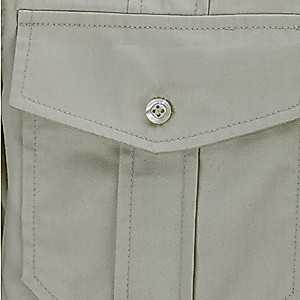 NIHONCOS Mens Shirt Jones Jr. Shirt Raiders Safari Costume Dr. Henry Tops with Pockets Halloween Cosplay Hiking Outfit (XX-Large)