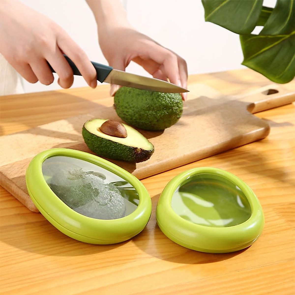 Silicone Fruit Storage Box, 4PC Reusable Storage Containers for Tomatoes, Avocados, Onions, Lemons, and Potatoes, Fruit and Vegetable Storage Box to Keep Fresh