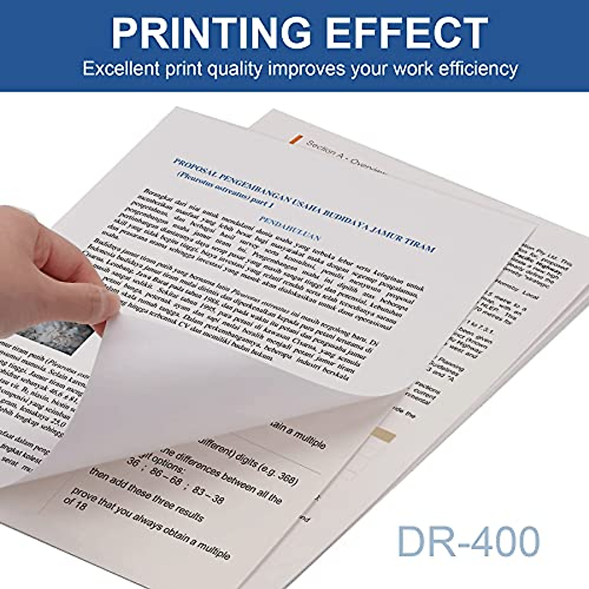 JUL 1-Pack Black DR-400 DR400 Drum Unit Compatible Replacement for Brother DCP-1200 1400 HL-1230 1240 1250 1270N 1435 MFC-8300 8500 8600 P2500 8700 9600 9700 9800 IntelliFax-4100e 4100 4750 Printer