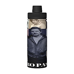 Eevikion Pedro Actor Pascal Stainless Steel Insulated Tumbler Sports Water Bottle Hot and Cold Travel Cup 18oz