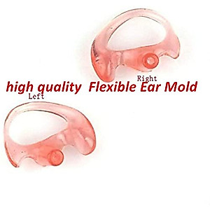 3'2 Wire Earpiece and Mic Acoustic Tube Noise Reduction Reinforced Compatible with Motorola XPR 6500 XPR 6550 XPR 6580 XPR 7000 XPR 7550 XiR P8200 XiR P8268 APX 6000 APX 8000 Two Way Radio