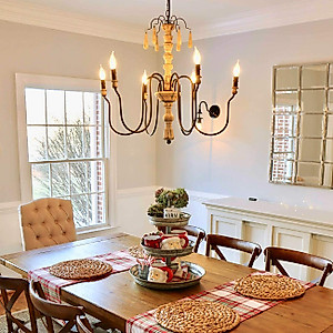 ANWIO Flame Tip LED Filament Bulb Candelabra E12 Base, Dimmable 4.5W (60W Equivalent) B11 Chandelier Candle Light Bulb, 2700K Warm White 6-Pack