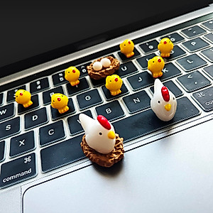 Chicken Shoe Charms Girls Decoration: Cute Chick Shoe Accessories for Clog Funny DIY Animal Shoes Matching for Party Birthday Gifts(10pcs)