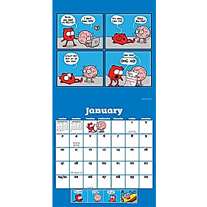 Heart and Brain 2021 Wall Calendar