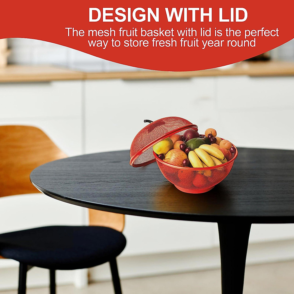 Kovot Apple Shaped Mesh Fruit Basket | Keep Freshness In & Bugs Out