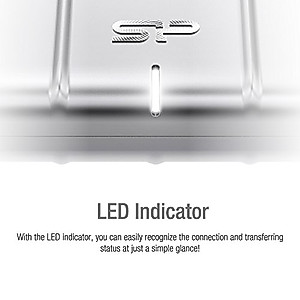 Silicon Power 1TB B75 Rugged Portable External SSD USB 3.2 Gen 1 (USB3.0) Write 430MB/s with USB Type A to Type C Connector, Silver