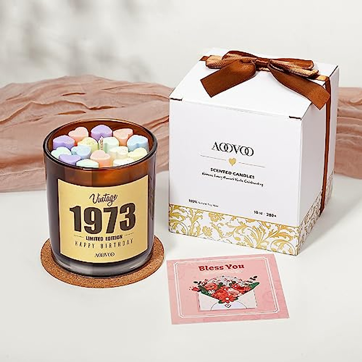 AOOVOO Scented Candles for Men - Candles for Home Scented, Soy Candles, Scented Candles Set, Men Candle Set, Lavender Candles Set M