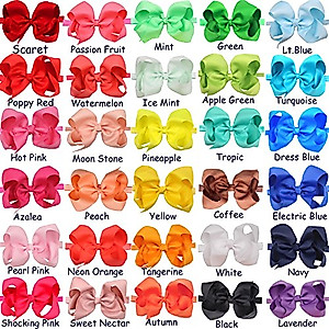 JOYOYO Baby Headbands 30 PCS Soft Head Bands Big 6" Hair Bows Nylon Headbands for Baby Girls Infants Toddlers Hair Accessories