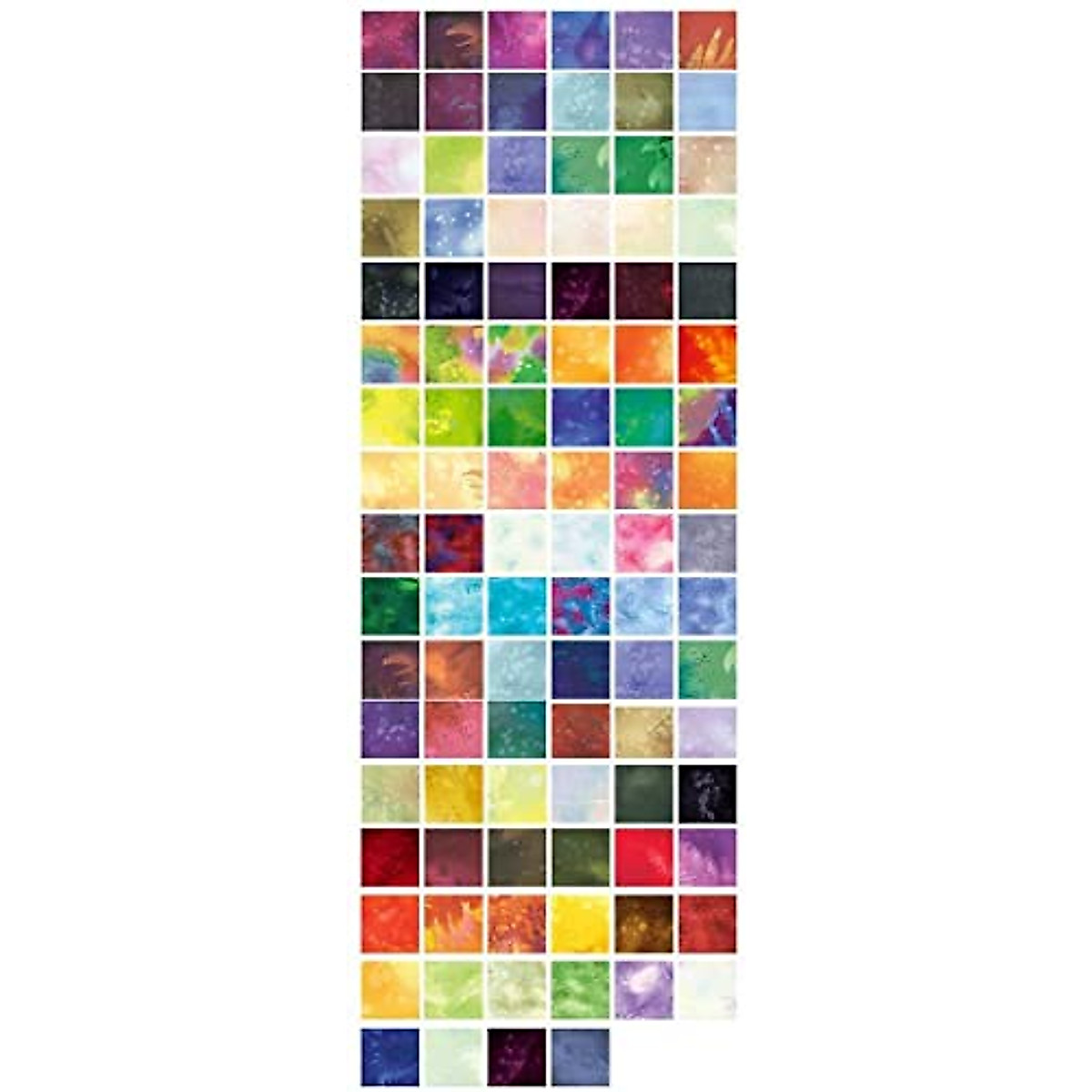 Benartex Fossil Fern Cotton Fabric 5" Squares Charm Pack Quilting Fabric Material for Sewing, 100 Cotton Square Pieces