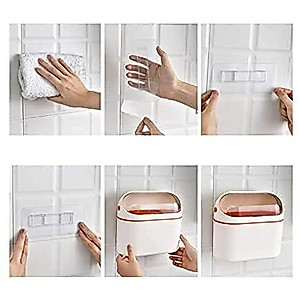 Garbage Container Trash Can Garbage Bin Bedroom Bin Rubbish Basket for Home Office Kitchen Bath Garbage Can/Blue (Color : Blue)