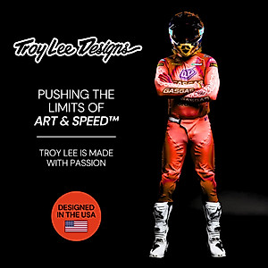 Troy Lee Designs GP Anarchy Adult Offroad Motocross Dirt Bike ATV Powersports Racing Full Face Helmets Lightweight Ventilated Youth GP Helmet; NOVA CAMO White MD