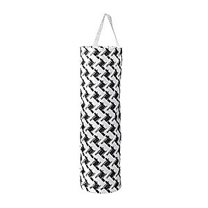 Galand Grocery Bag Holder Large Capacity Multipurpose PEVA Wall-Hanging Grocery Bag Dispenser Holder for Household Black