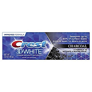 Crest 3D White, Charcoal Whitening Toothpaste, 3.0 oz