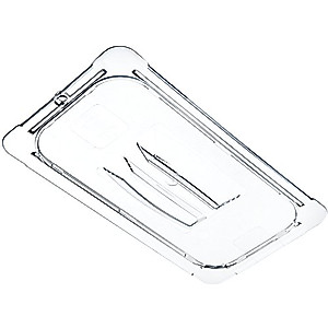 Carlisle FoodService Products 10270U07 StorPlus Third Size Polycarbonate Universal Handled Food Pan Lid, Clear