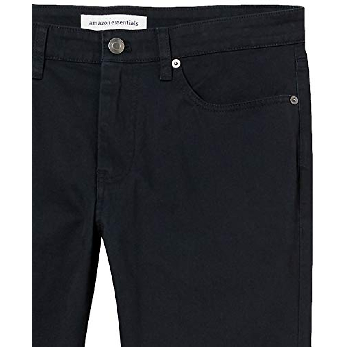 Amazon Essentials Men's Skinny-Fit 5-Pocket Stretch Twill Pant, Black, 32W x 30L