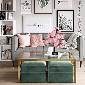 COLORLIFE Birthday Mother's Day Valentine's Day for Mom Women Daughter Wife Girlfriend Sister Pink Flower Rose Tree lamp Cute Room Decor for Bedroom Livingroom