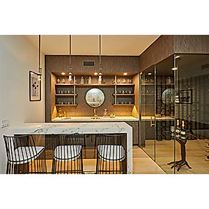 VintageView W Series Bottle Height Wall Mounted Metal Wine Rack (1 Bottle, Satin Black)