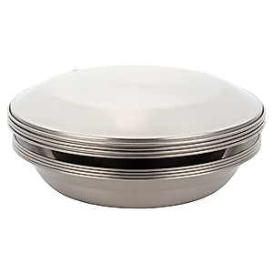 Snow Peak Tableware Set Family, 16 pcs, TW-021, Stainless Steel, Lightweight for Camping Everyday Use, Made in Japan, Lifetime Product Guarantee