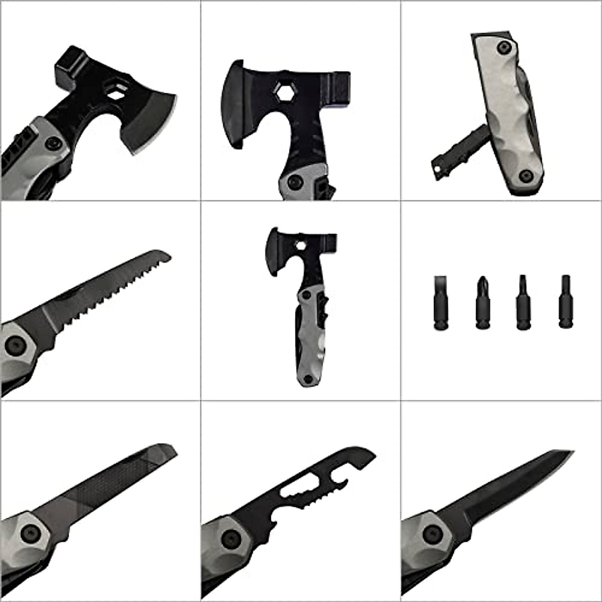 Multi-function Axe, hammer, knife, suitable for camping, fishing, outdoorsy, emergency survival, a unique gifts for men.