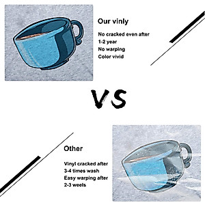 Heat Transfer Vinyl Bundle : 42 Pack 12" x 10" Sheets - Iron on Vinyl for Iron on Fabrics T-Shirts Heat Press Machine