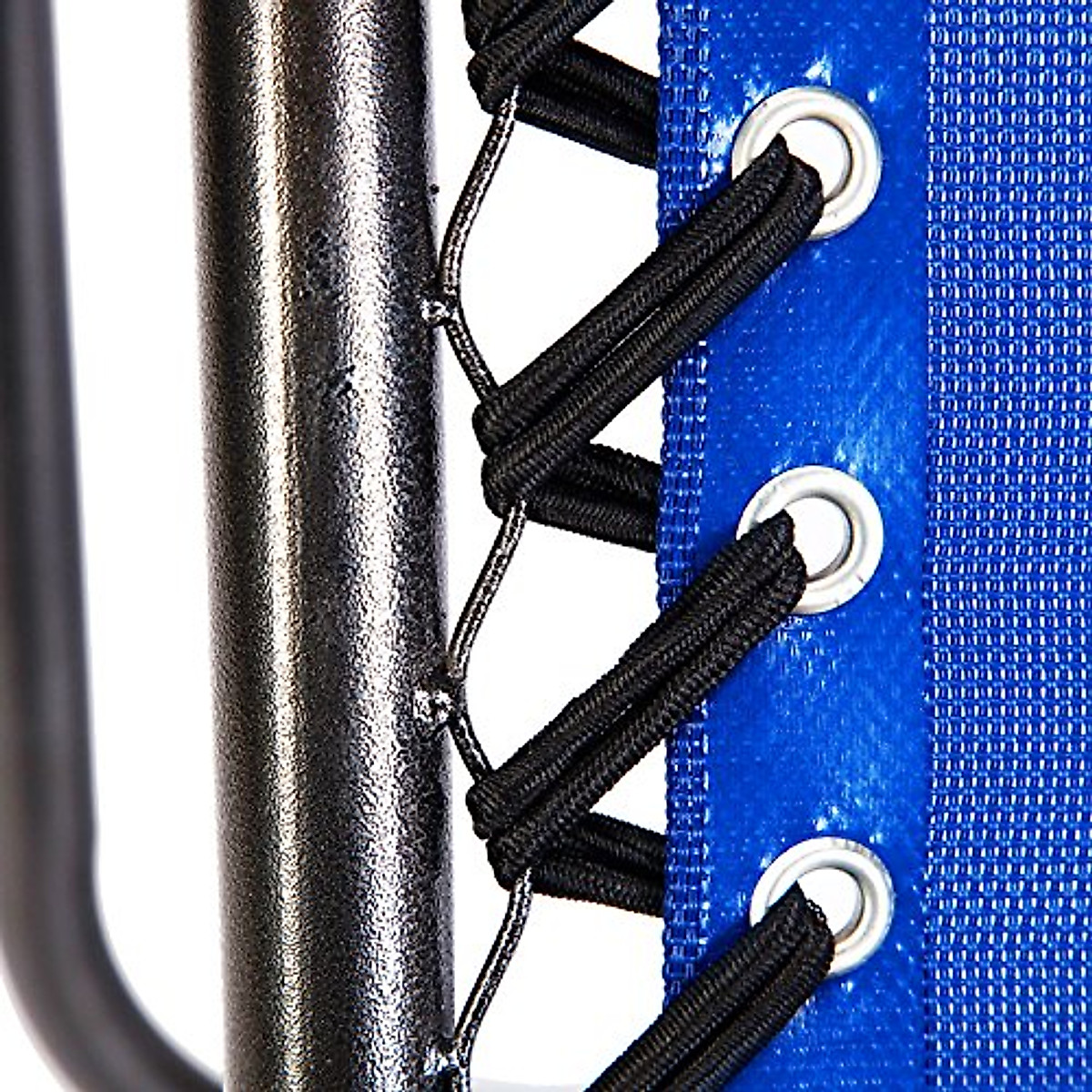 2-Pack Zero Gravity Outdoor Lounge Chairs Patio Adjustable Folding Reclining Chairs with Cup/Drink Utility Tray & Cell Phone Holder Blue