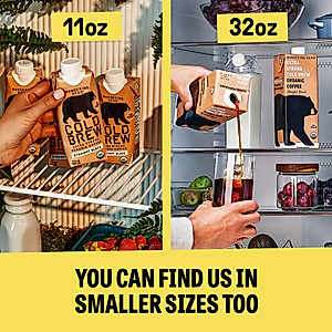 Wandering Bear Organic Caramel Cold Brew Coffee On Tap, 96 fl oz - Extra Strong, Smooth, Unsweetened, Shelf-Stable, and Ready to Drink Iced Coffee, Cold Brewed Coffee, Cold Coffee