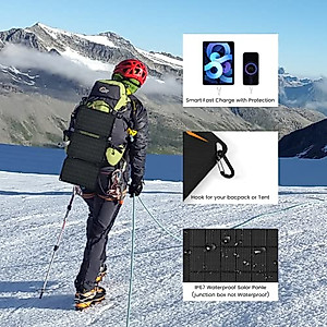 FlexSolar 15W Small Solar Panel Charger USB-A Max 5V 3A Output ETFE Lightweight Foldable Portable Powerfilm Energy IP67 Waterproof Emergency Camping Hiking Backpacking for cell phones Fans Flashlights