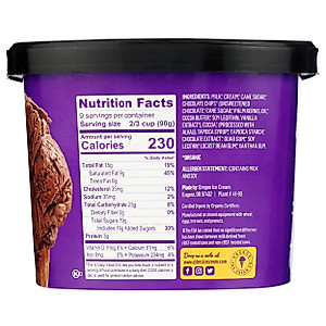 Alden's, Organic Chocolate Chocolate Chip Ice Cream, 48 oz (Frozen)