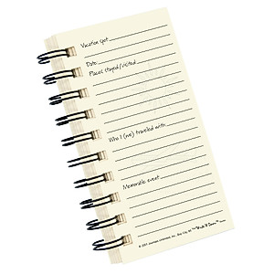 Vacation, The Travelers Journal - MINI Kraft Brown with Hard Cover (prompts on every page, recycled paper, read more...)