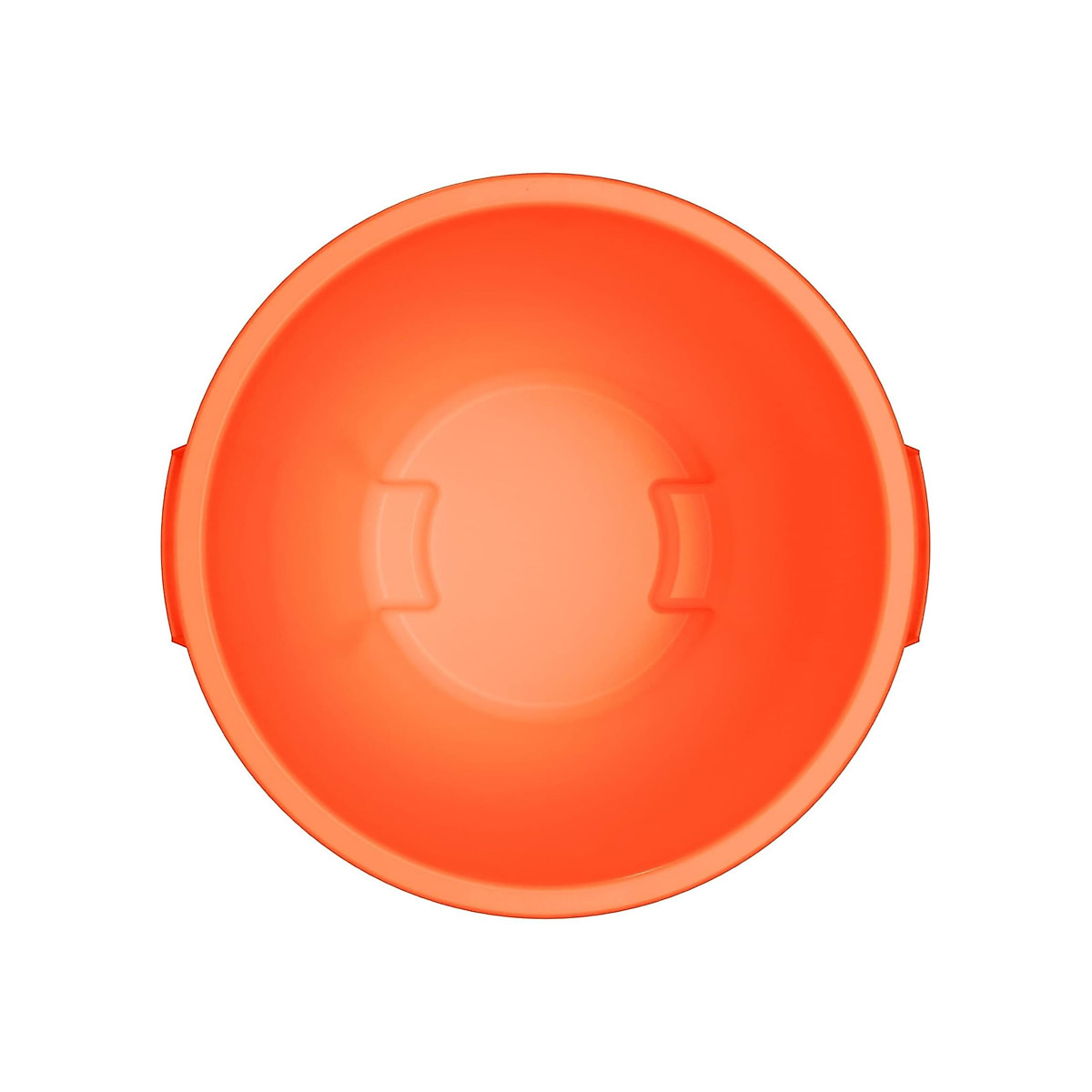 SPARTA Bronco Waste Container Trash Container, Round Trash Bin for Disposal, 10 Gallons, Orange