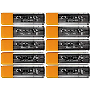 Bild Premium 1200 leads of 0.7 mm Mechanical Pencil Lead Refills (HB Mega, 0.7 mm)