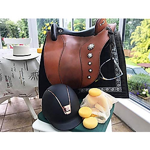 Premium Synthetic Horse Tack Sponges: 12pc Value Pack (10 Round 2.8" x1", 2 Large 6"x4"x2") with Cotton Bag, for Saddles, Bridles, Boots and Leather Care by Equus Constantia